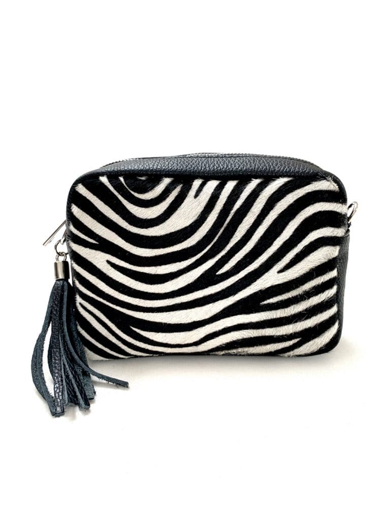 Zebra Print Leather Box Bag – Olive & me